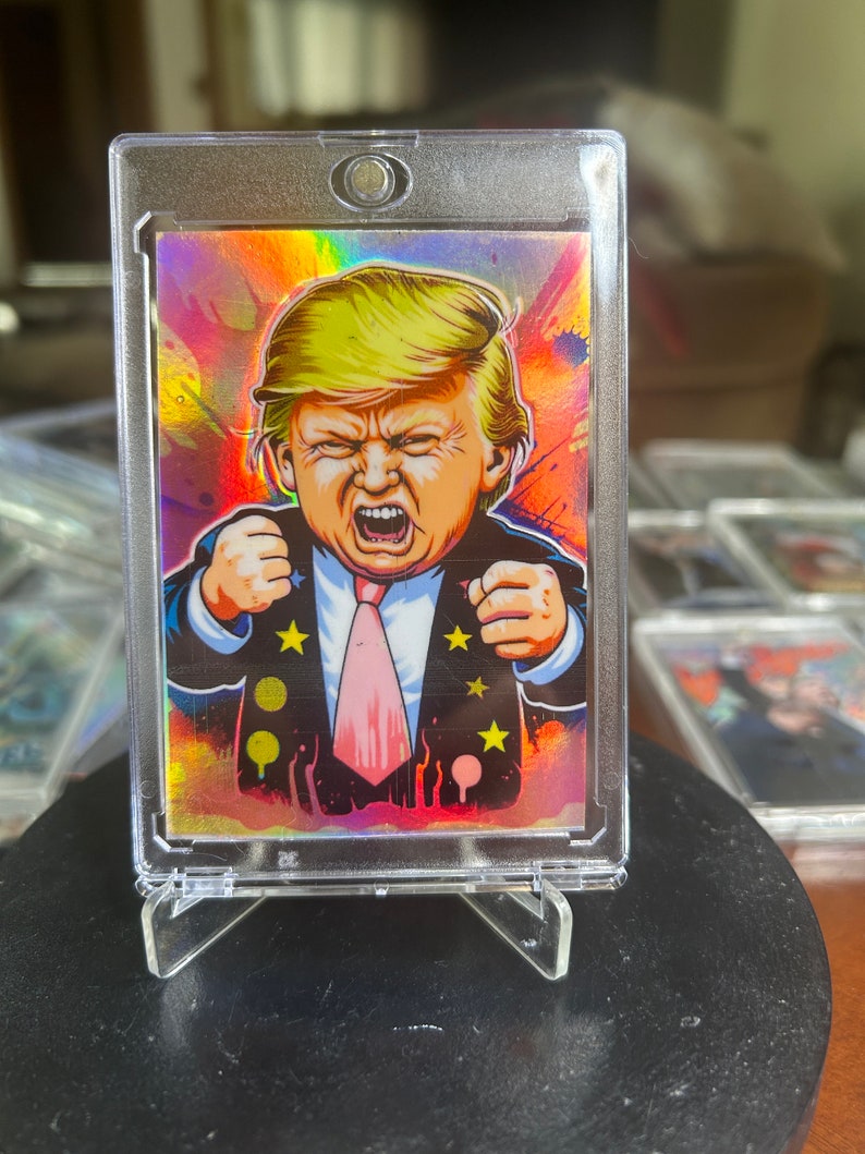 Donald Trump Chucky Inspired Trading Card Humor Comedy Parody Art Card ...