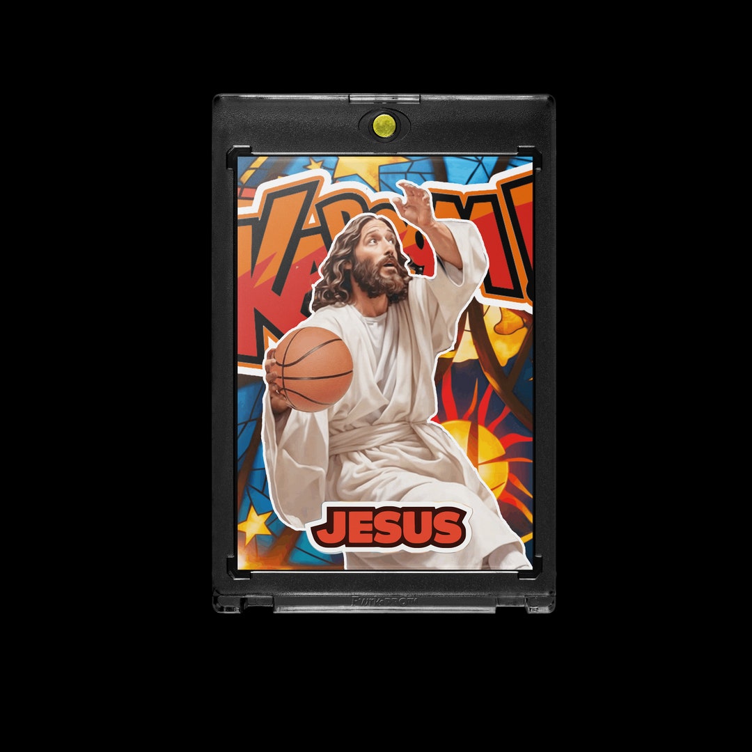 KABOOM Jesus Basketball Trading Card – Limited Edition Christian Art ...