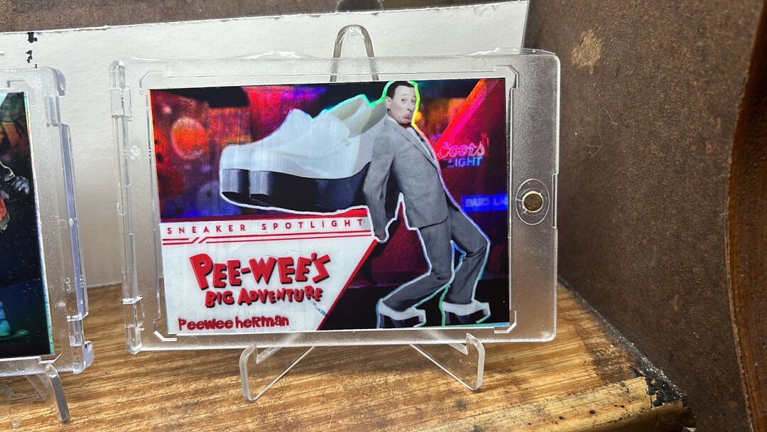 Peewee Herman - Sneaker Spotlight - Refractor - Custom Trading Card by ...