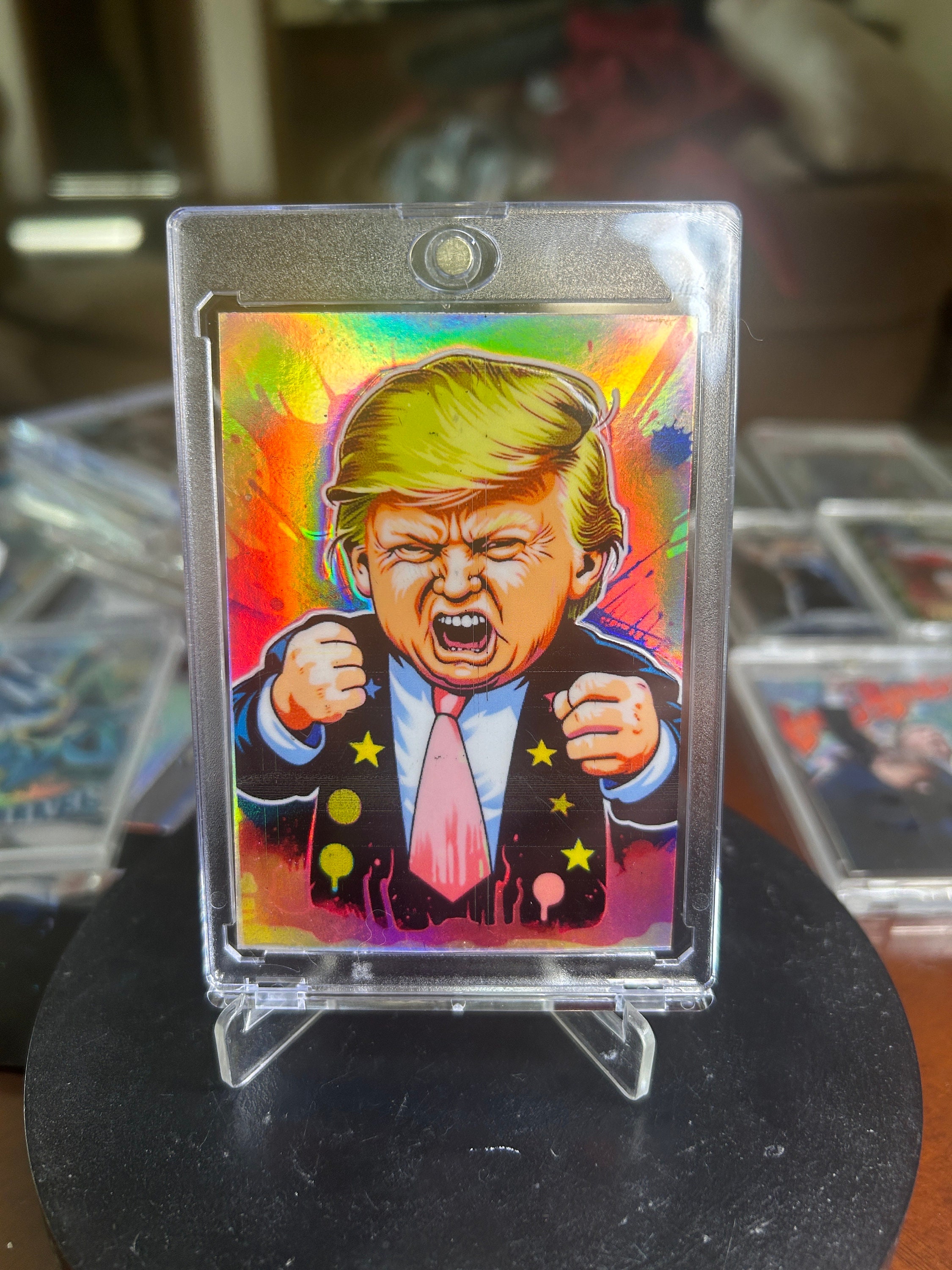 Donald Trump Chucky Inspired Trading Card Humor Comedy Parody Art Card ...
