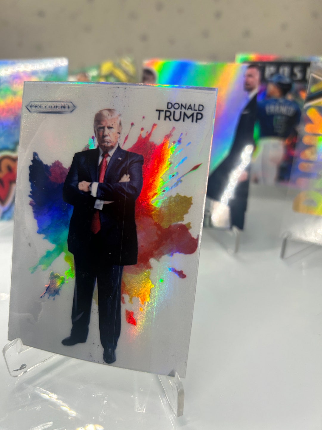 Donald Trump - Colorblast - Custom Card by Kardyewest - Refractor - Etsy