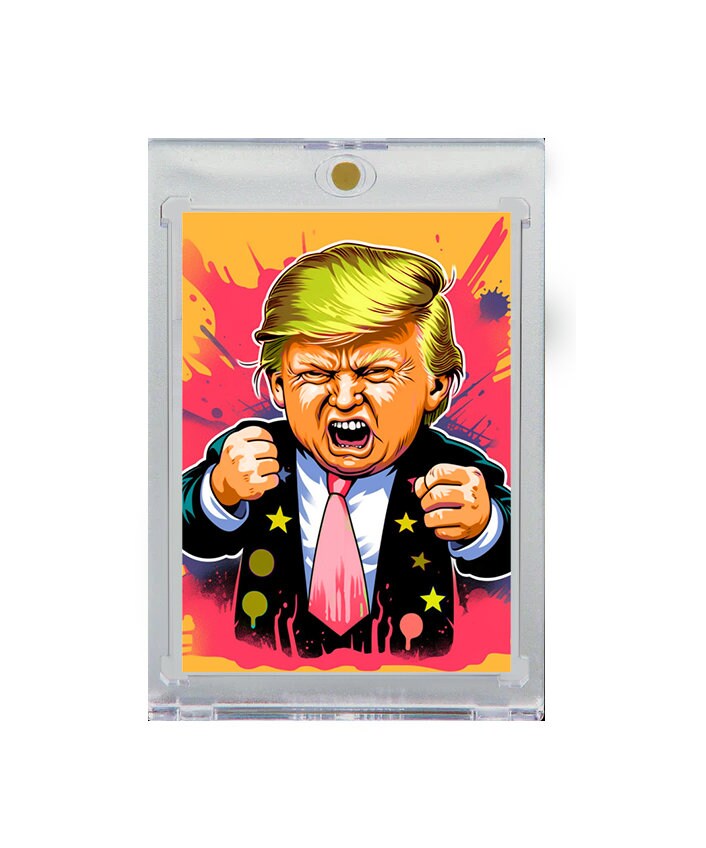 Donald Trump Chucky Inspired Trading Card Humor Comedy Parody Art Card ...