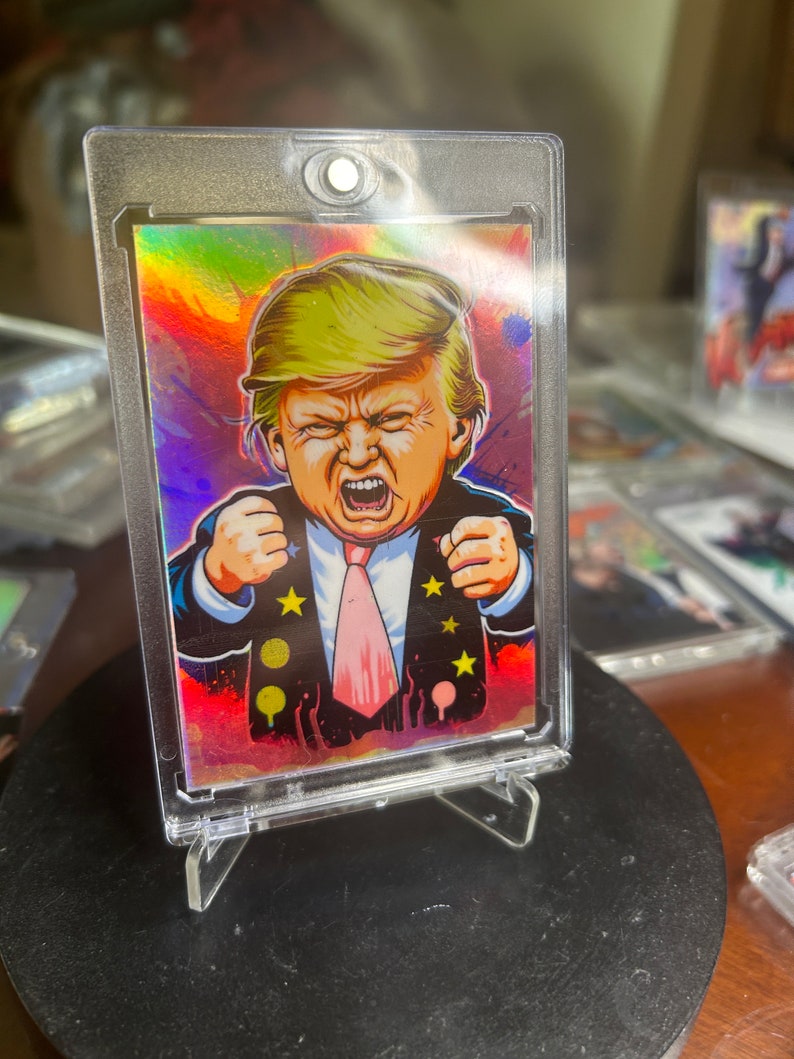 Donald Trump Chucky Inspired Trading Card Humor Comedy Parody Art Card ...