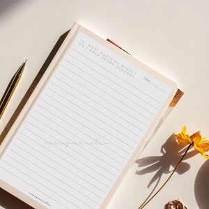 Printable Journal - 30 Days With 30 Prompts. Mindfulness +self ...