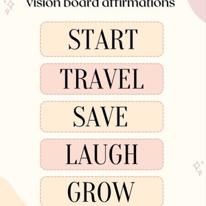 Vision Board | 50 Printable Cuts Outs | Instant Download - Etsy
