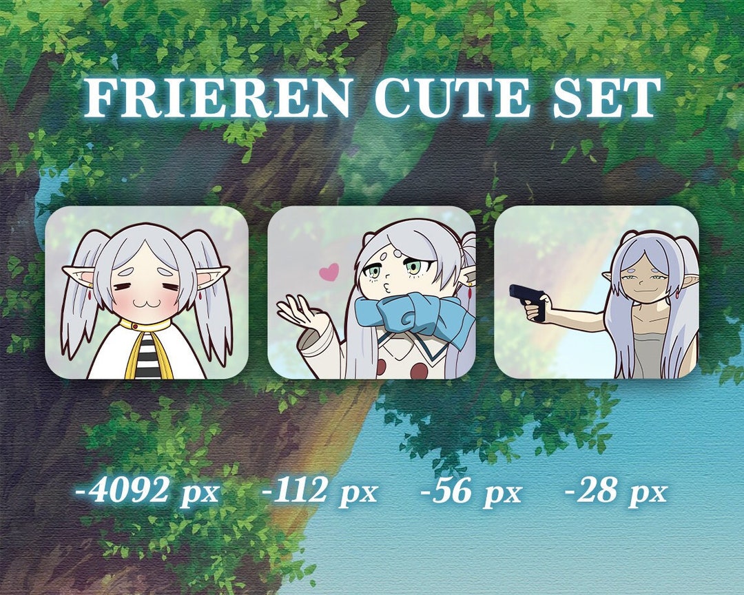 Frieren Cute Emotes / Twitch and Discord Emotes / Streaming - Etsy