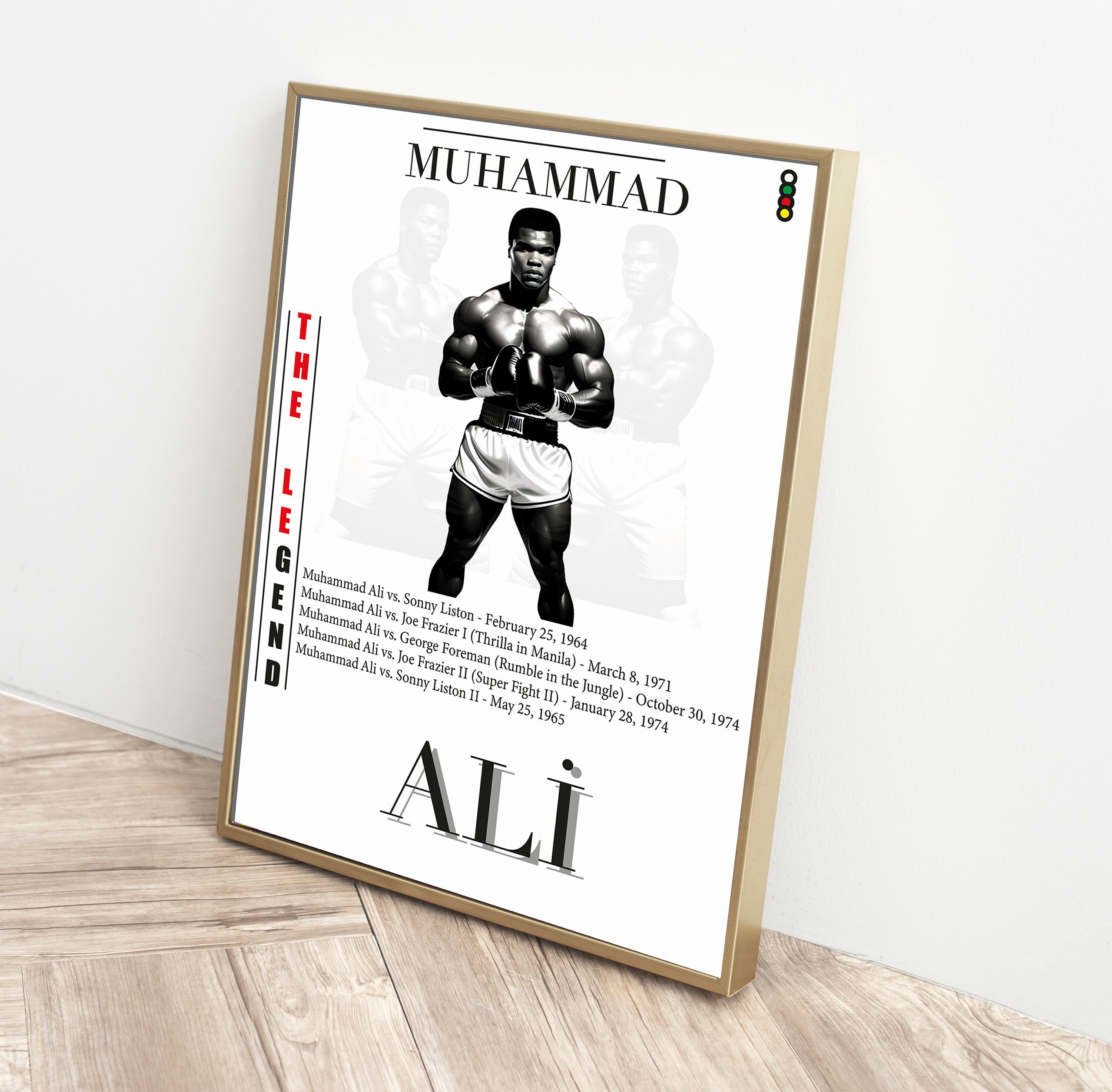 Muhammad Ali Vintage Boxing Poster: Motivational Sports Art (digital ...