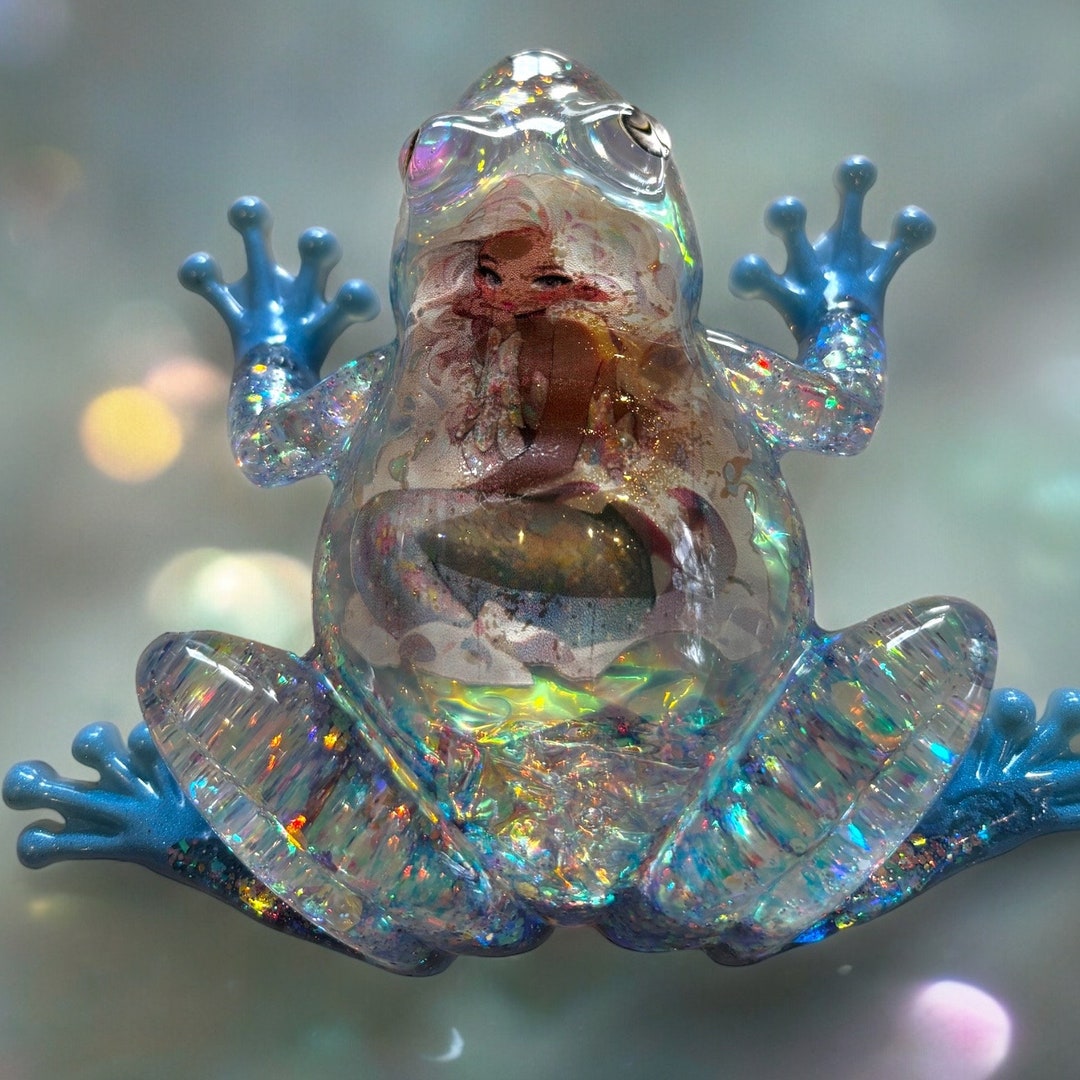 Resin Character Frog mermaid Frog - Etsy