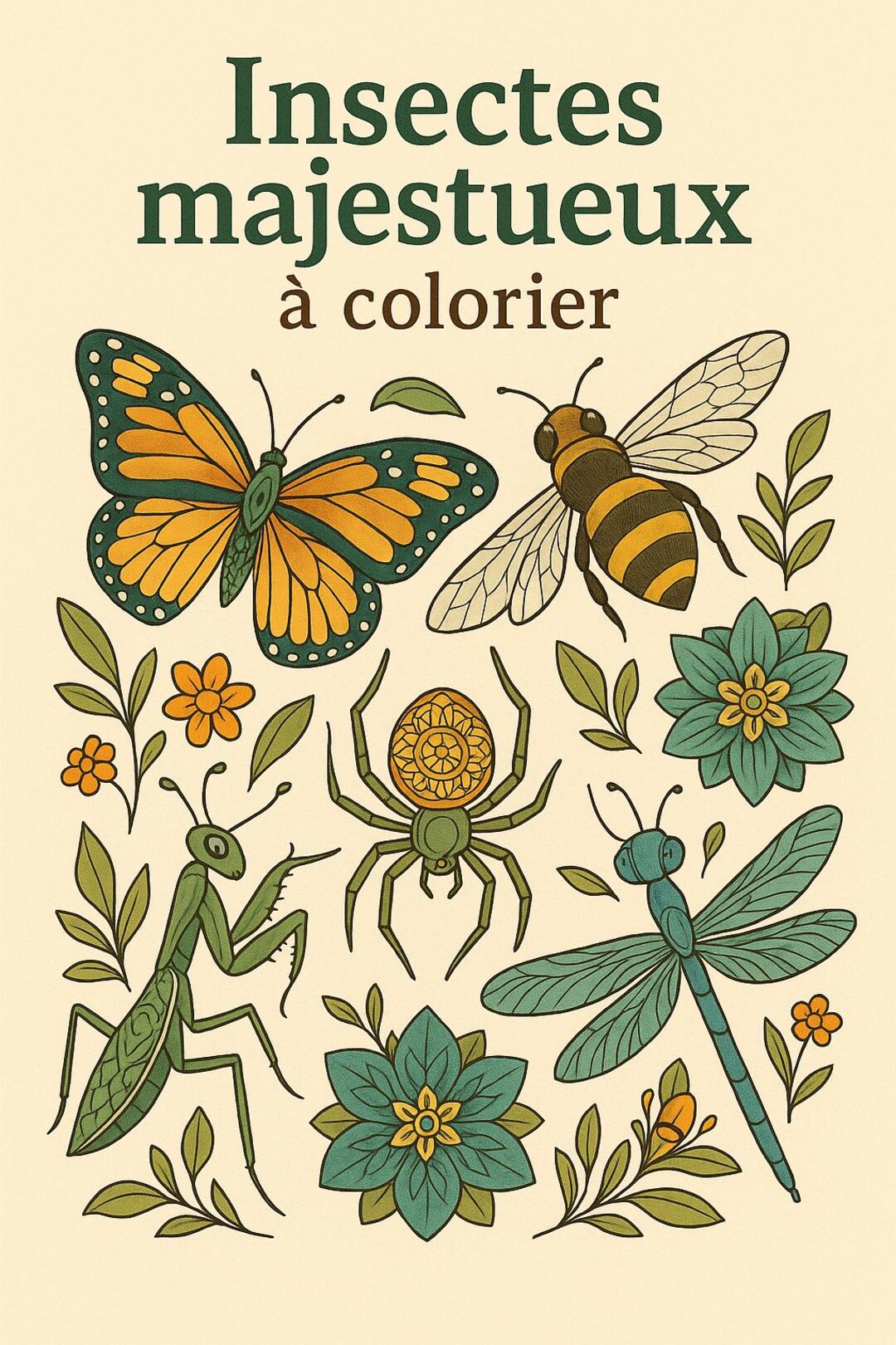 Majestic Insects to Color, Coloring Book With Majestic Bugs - Etsy