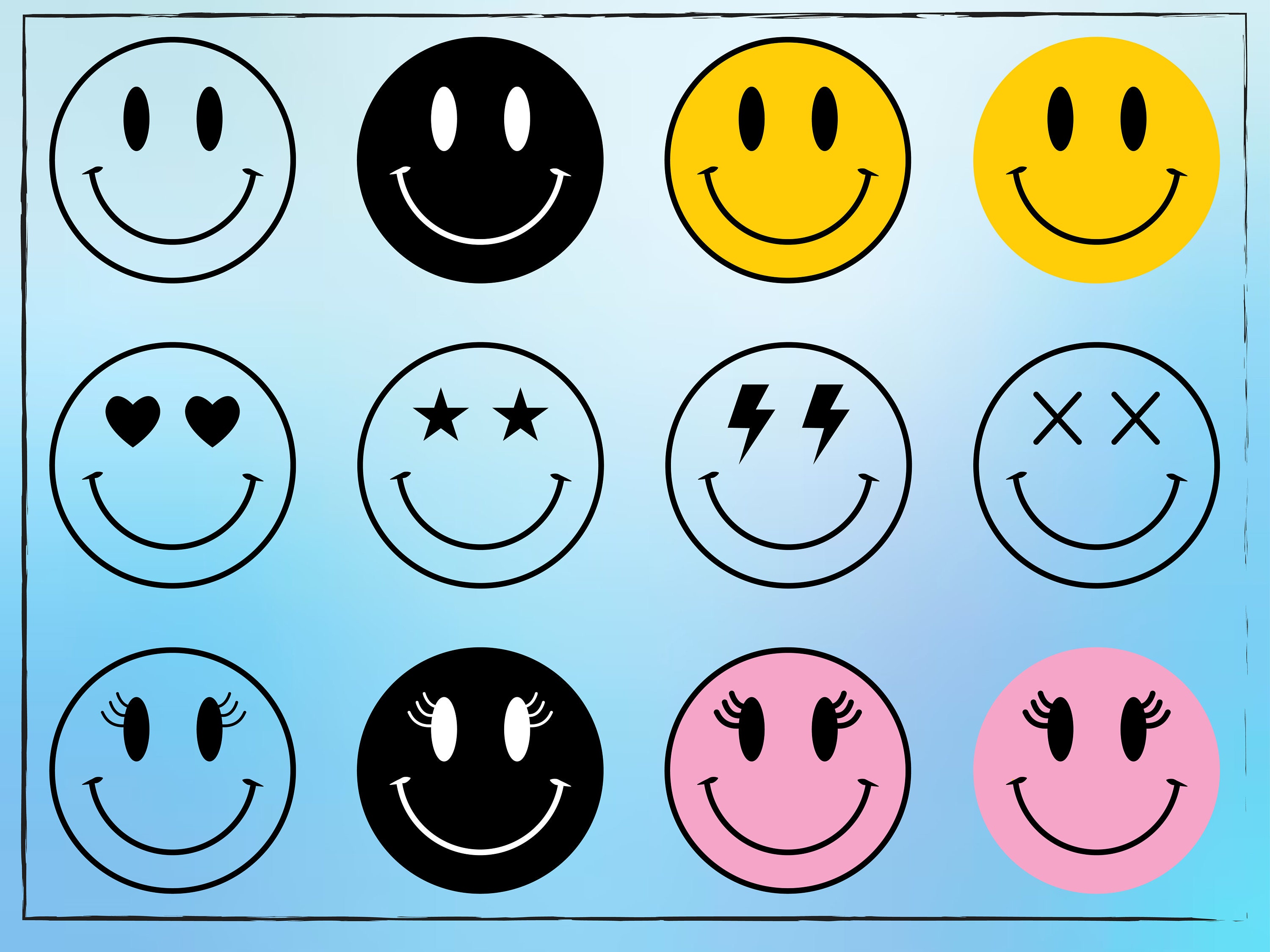 Smiley Face Svg Bundle, Smiley Face Svg, Smiley Face,png,svg,happy Face ... Smiley Face Svg Bundle, Smiley Face Svg, Smiley Face,png,svg,happy Face ...