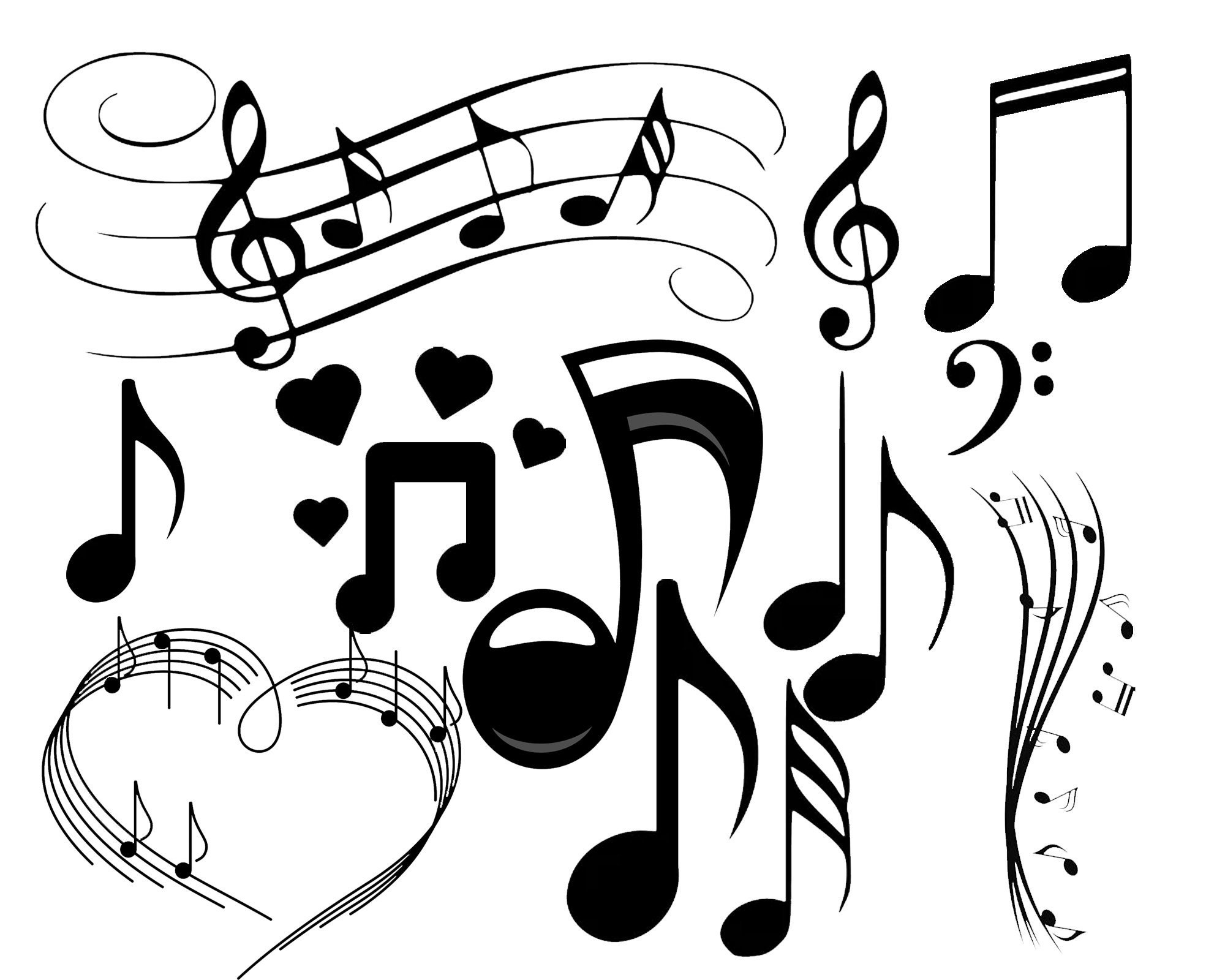 12 Musical Notes Instant Download SVG, PNG, EPS, Psd, Jpg Instant ...