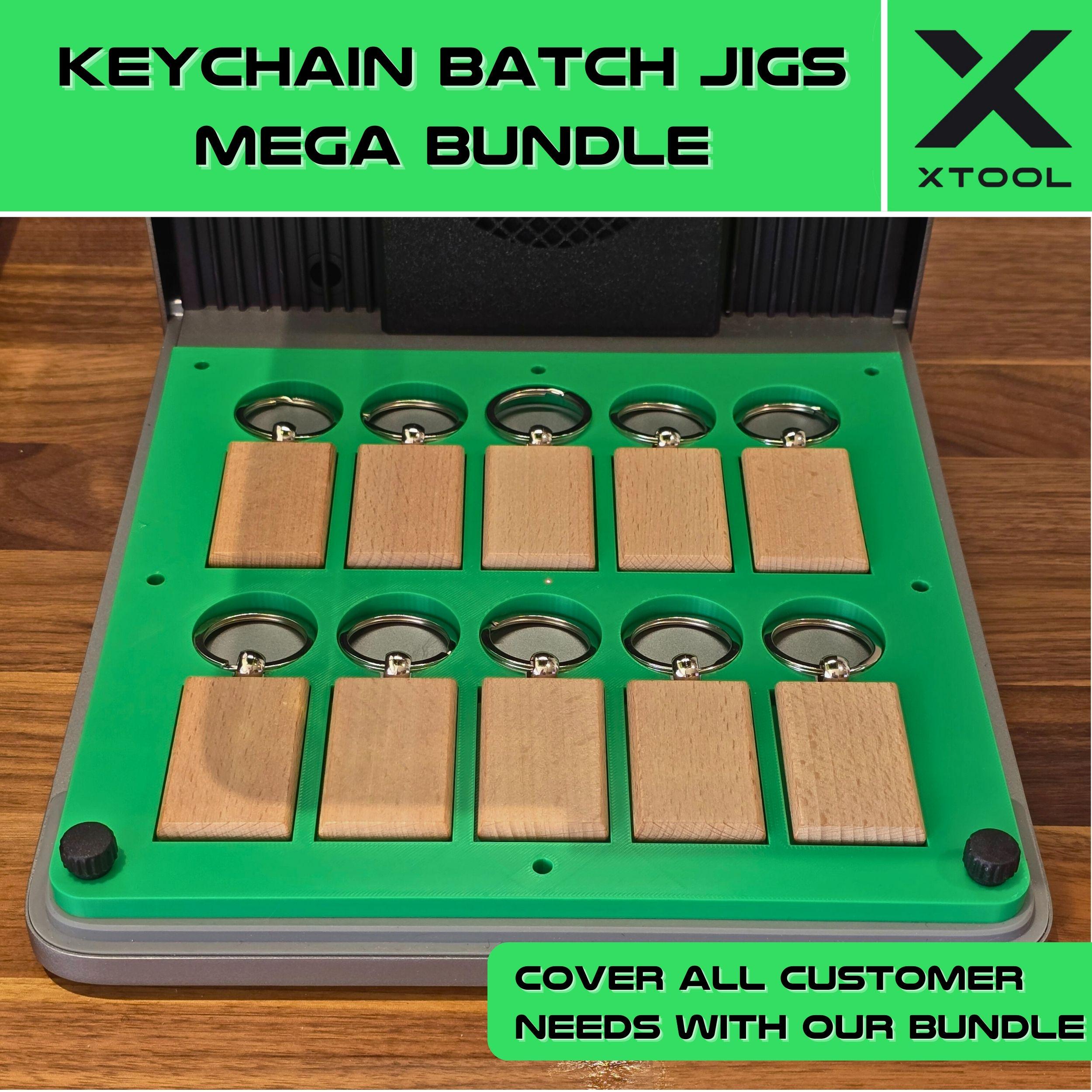 Xtool F1/F2 Ultra Production Mega Bundle – 7 Keychain Jigs for ...