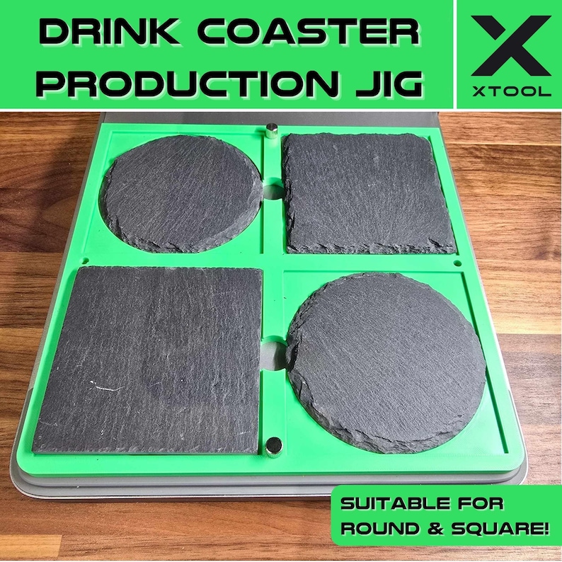 Coaster Jig for Xtool F1 Ultra & F2 Ultra Laser - Coaster Batch ...