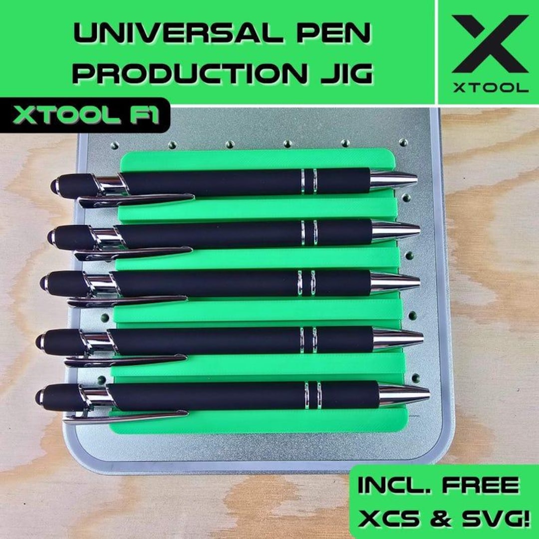 Universal Pen Jig for Xtool F1 & F2 Laser - Batch Production Jig - 5 ...