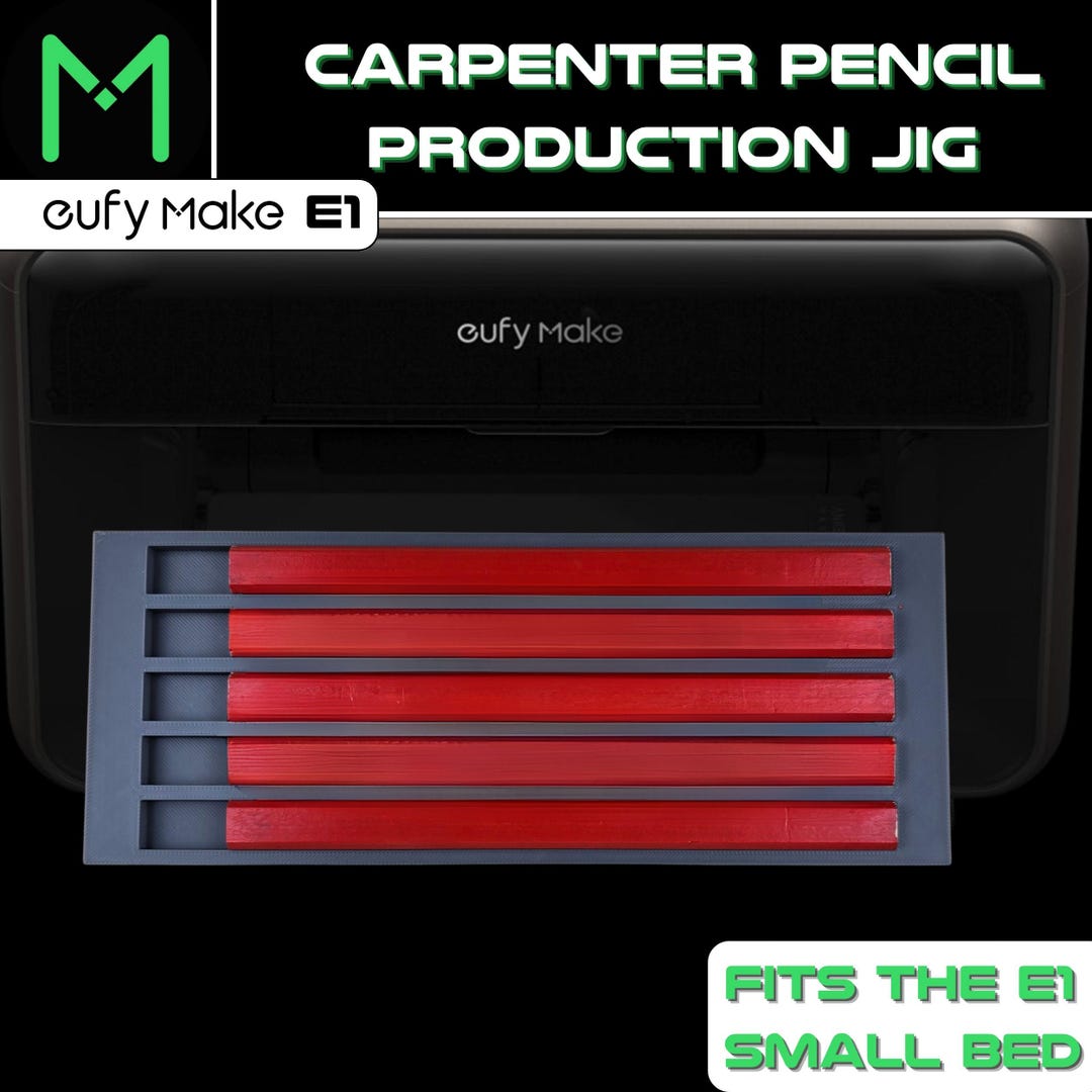 Buy Eufymake E1 Carpenter Pencil Jig (5/34 Slot Jig) – UV Printer Jig ...