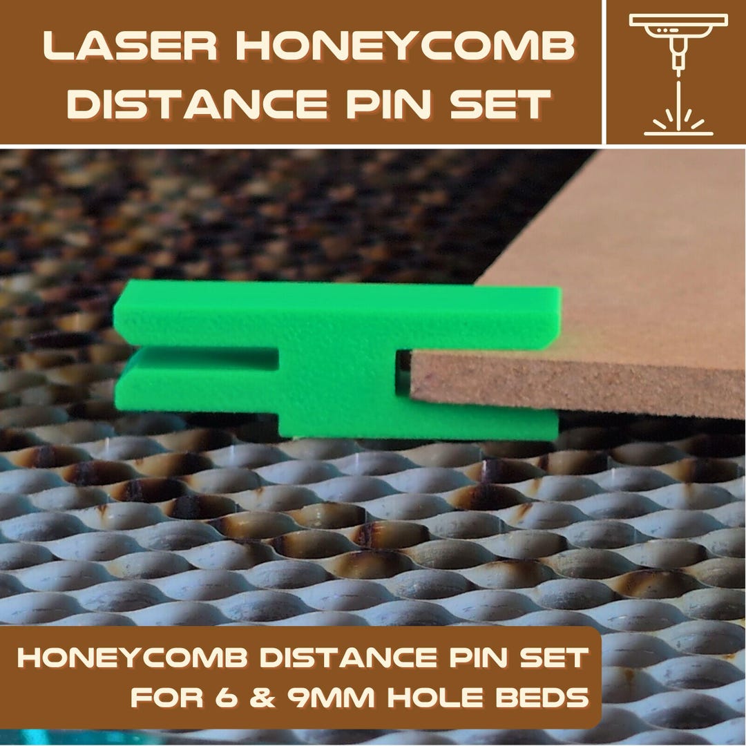 Laser Honeycomb Bed Distance Pin Set – Minimize Back Flash on Plywood ...