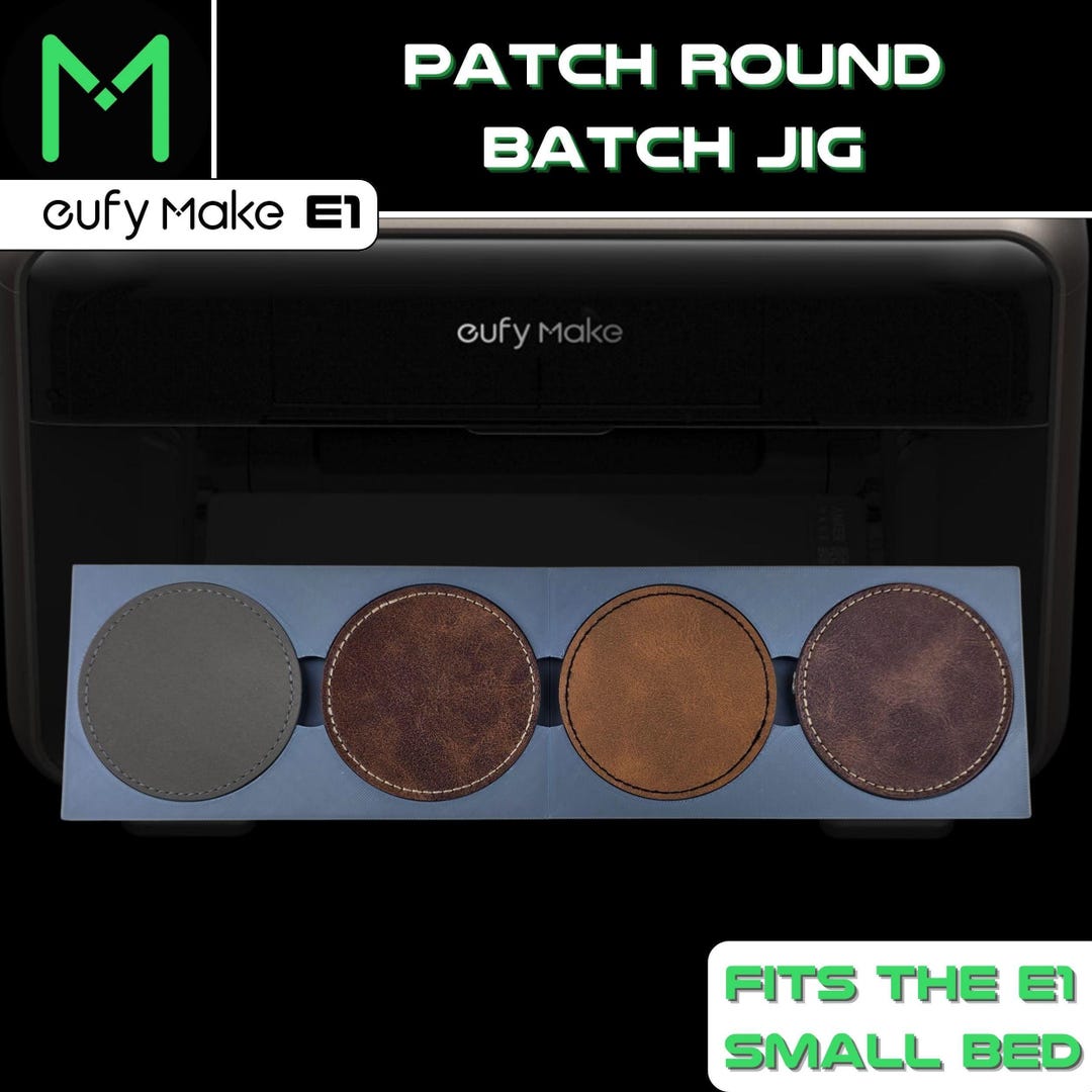 Eufymake E1 Round Leather Patch Jig (4/12 Slot Jig) – UV Printer Jig - Etsy
