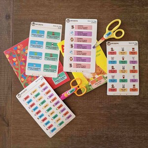 Cute Dishwasher Safe Labels - School Labels - Waterproof Labels - Kids ...