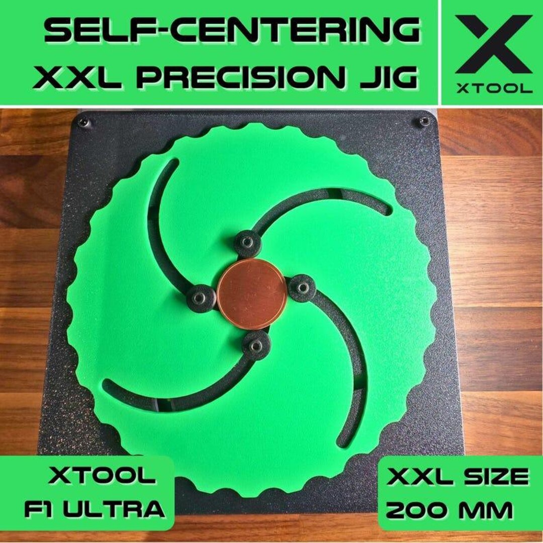 Xtool F1 Ultra & F2 Ultra Self-centering Jig – XXL 200mm Precision ...