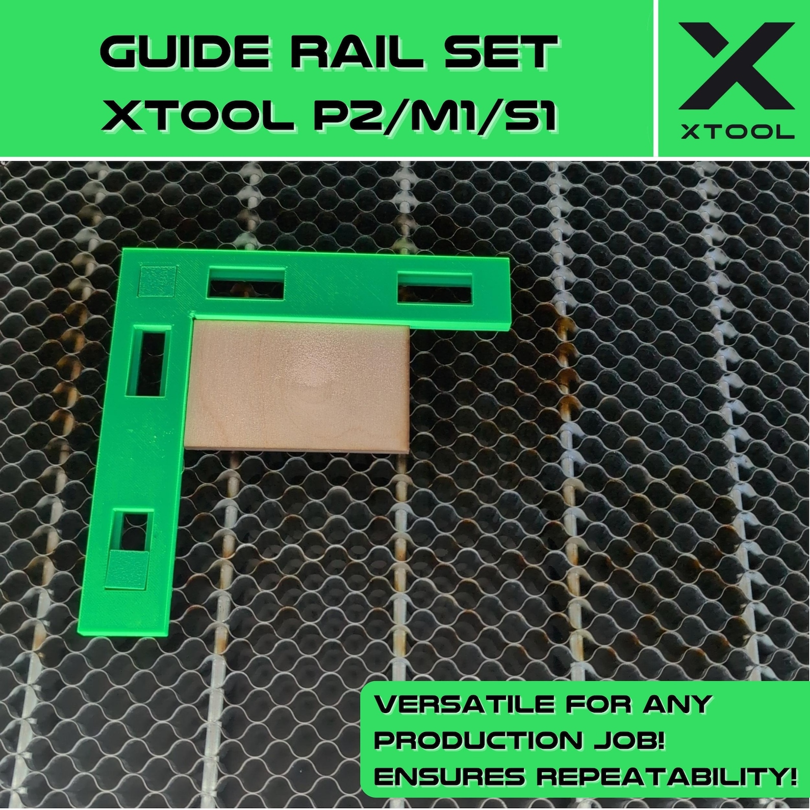 Honeycomb Bed Rail Guide Set – Precision Alignment for Xtool & Thunder ...