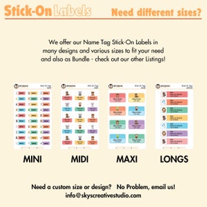 Cute Dishwasher Safe Labels - School Labels - Waterproof Labels - Kids ...