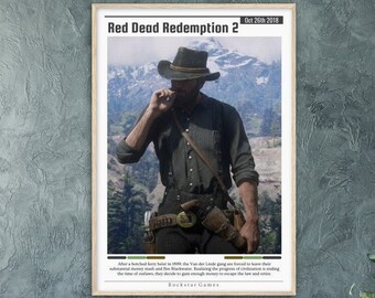 Custom Rdr2 Poster - Etsy Australia