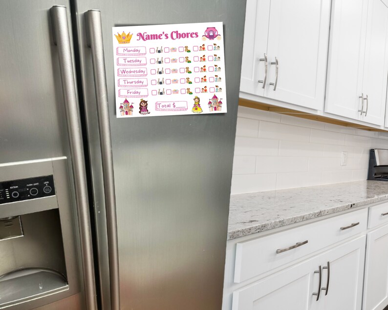 Princess Chore Chart Printable - Etsy