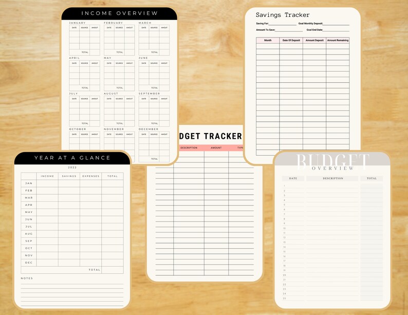 Budget Planner, Canva Template, Budget Template, Card Mockup, Digital ...