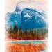 Mt. Rundle in Autumn, Banff National Park, Alberta, Canada, Rustic ...