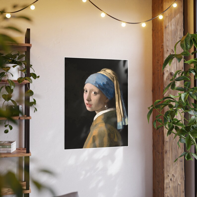 Art Print- Johannes Vermeers Girl With a Pearl Earring - Etsy