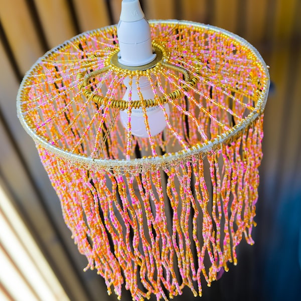Beaded Lamp Shade - Etsy