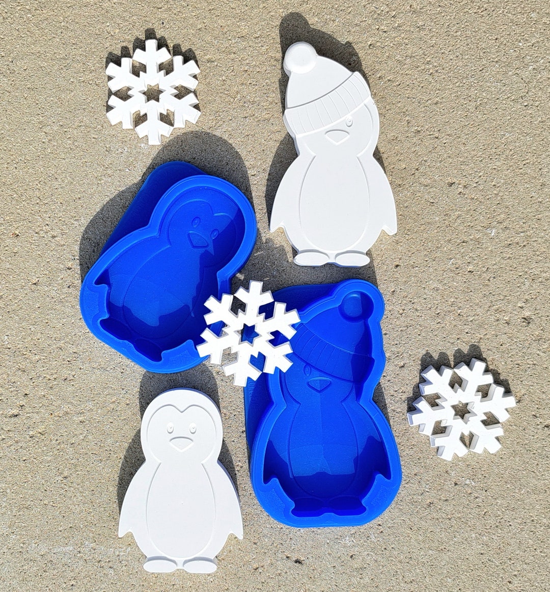 Silicone Mold PENGUIN Pitti and Splash SMALL - Etsy