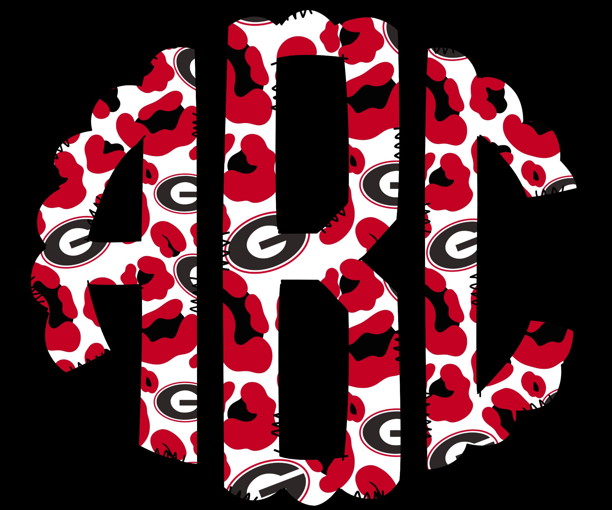 Georgia Leopard Initials - Etsy
