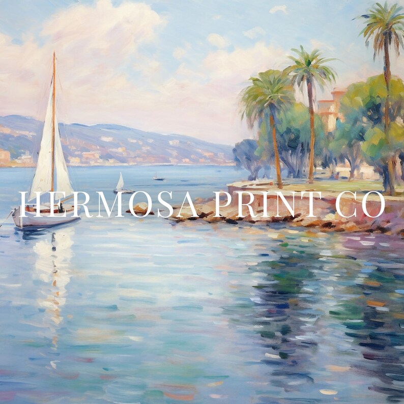 French Riviera Dream Home Decor Premium Art Print 262-P - Etsy