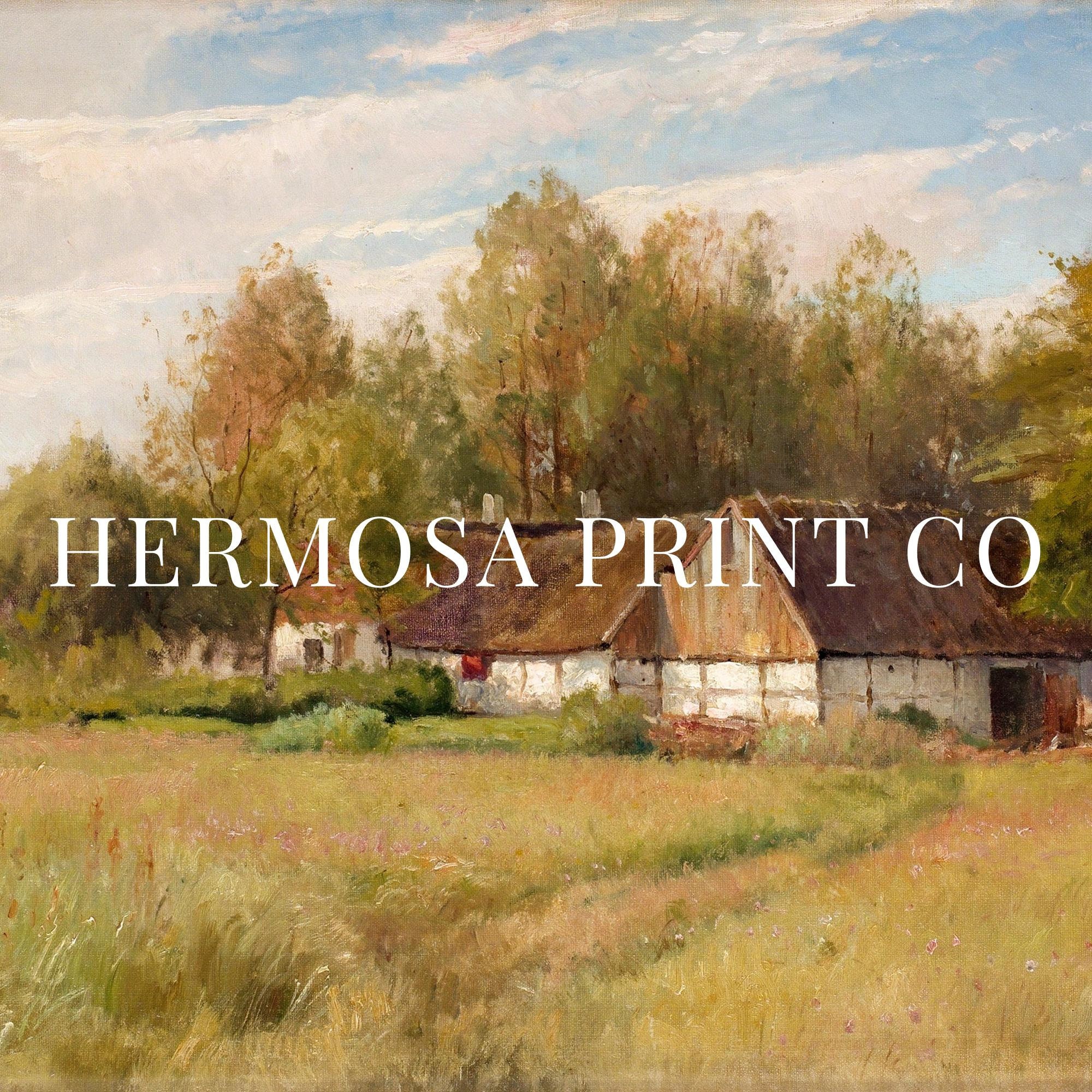 Neutral Farm Landscape Painting | Home Decor | Premium Digital Download ...