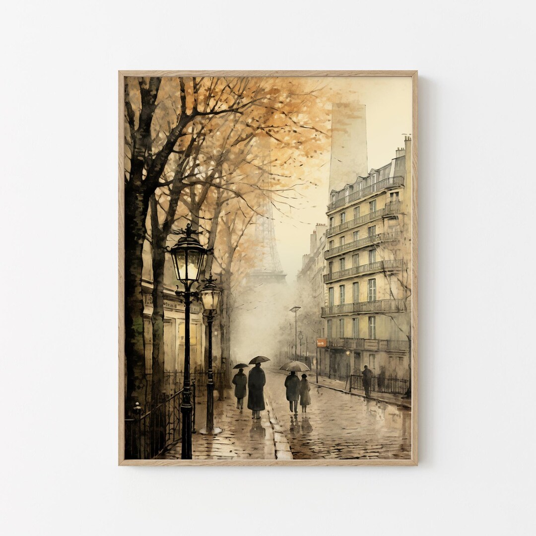 Vintage Parisian Streets | Home Decor | Premium Digital Download | 209 ...
