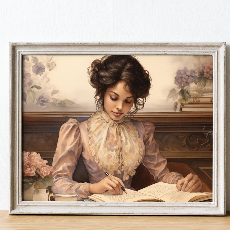 Victorian Reading Retreat II | Home Decor | Premium Digital Download ...