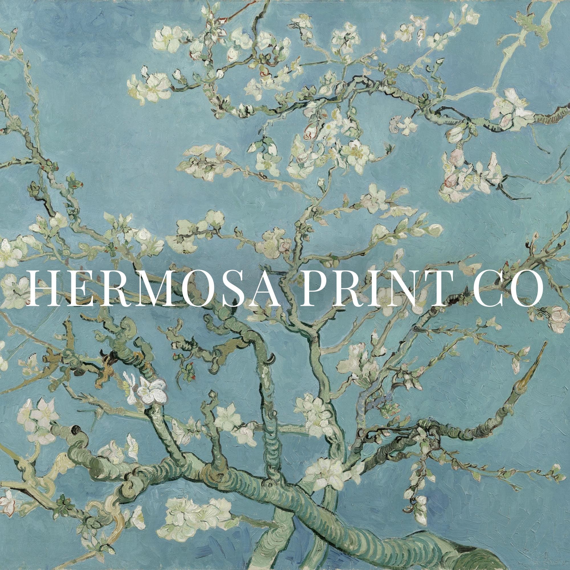 Vintage Tonal Blooming Tree Painting Home Decor Premium Digital ...