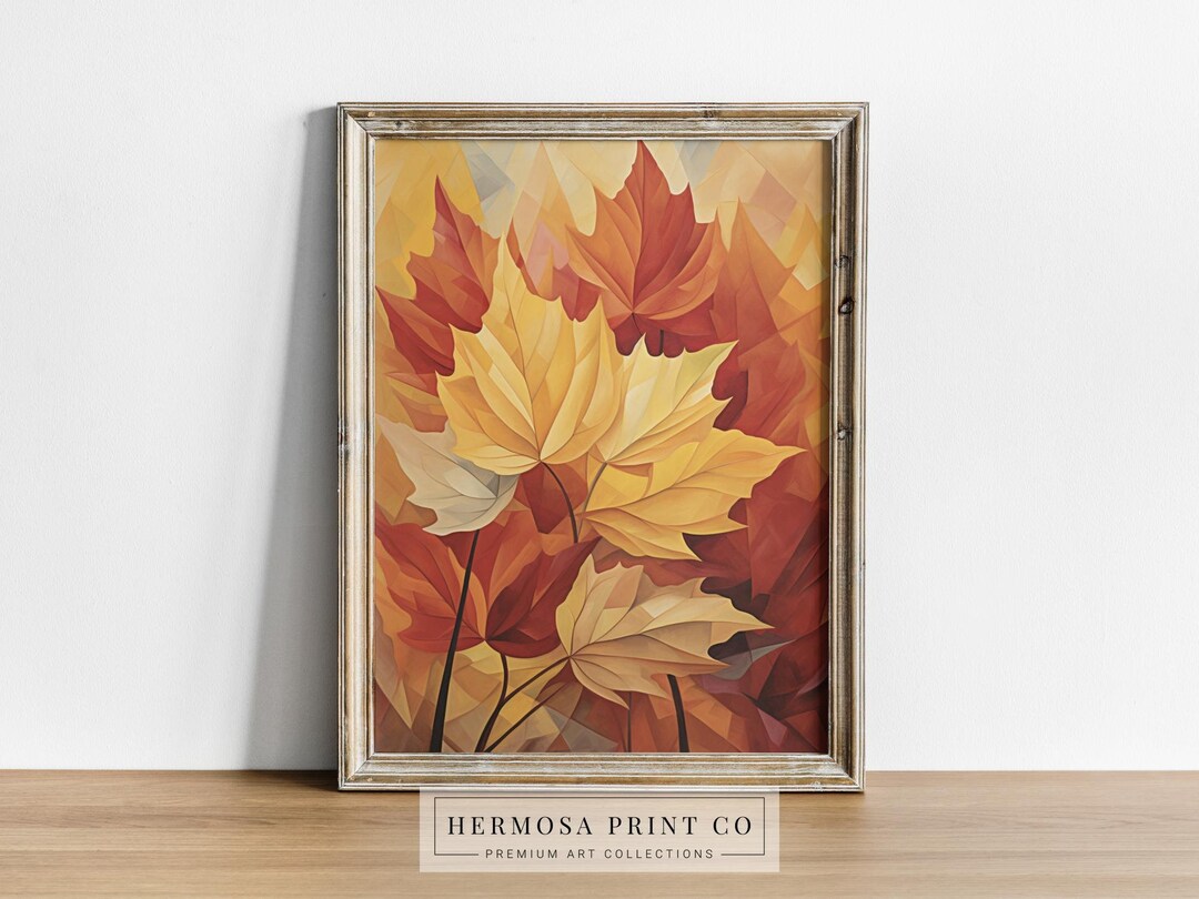 Abstract Autumn Leaves Home Decor Premium Digital Download - Etsy
