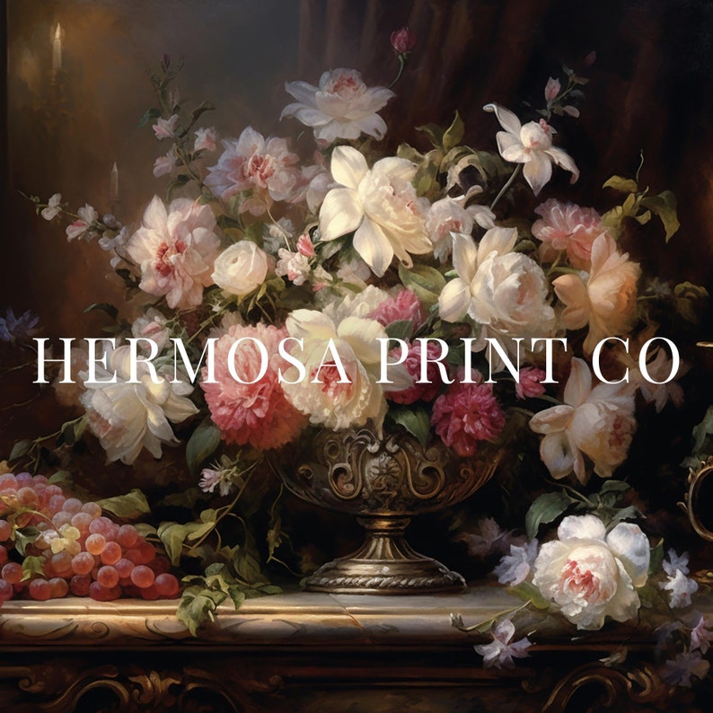 Baroque Floral Elegance | Home Decor | Premium Digital Download | 252 ...