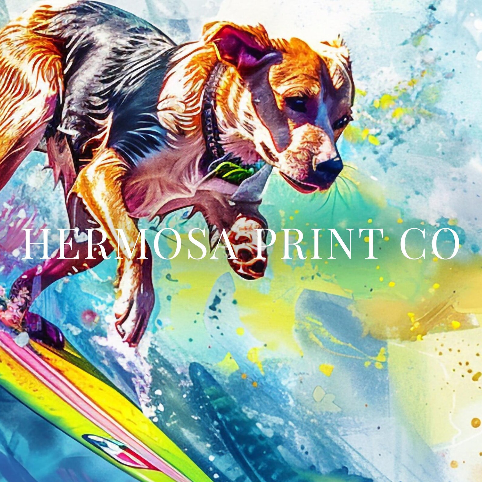 Surf's Pup Adventure I Home Decor Premium Art Print 289-P - Etsy
