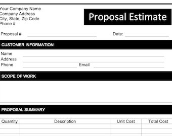 Septic Tank Company Repair Pumping Estimate Invoice - Etsy