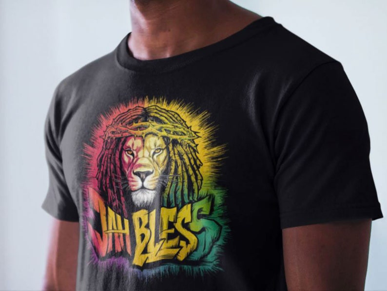 Jah Bless Svg T-shirt Design, Rasta Reggae T Shirt, God Vector, Instant ...
