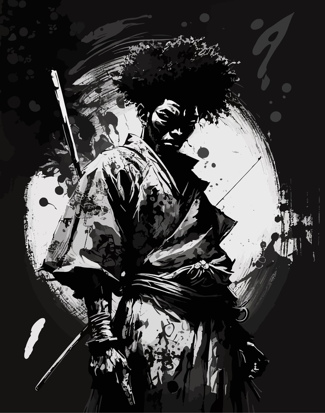 Afro Samurai | Black Art | Black Samurai | Samurai Artwork | Afro Anime ...