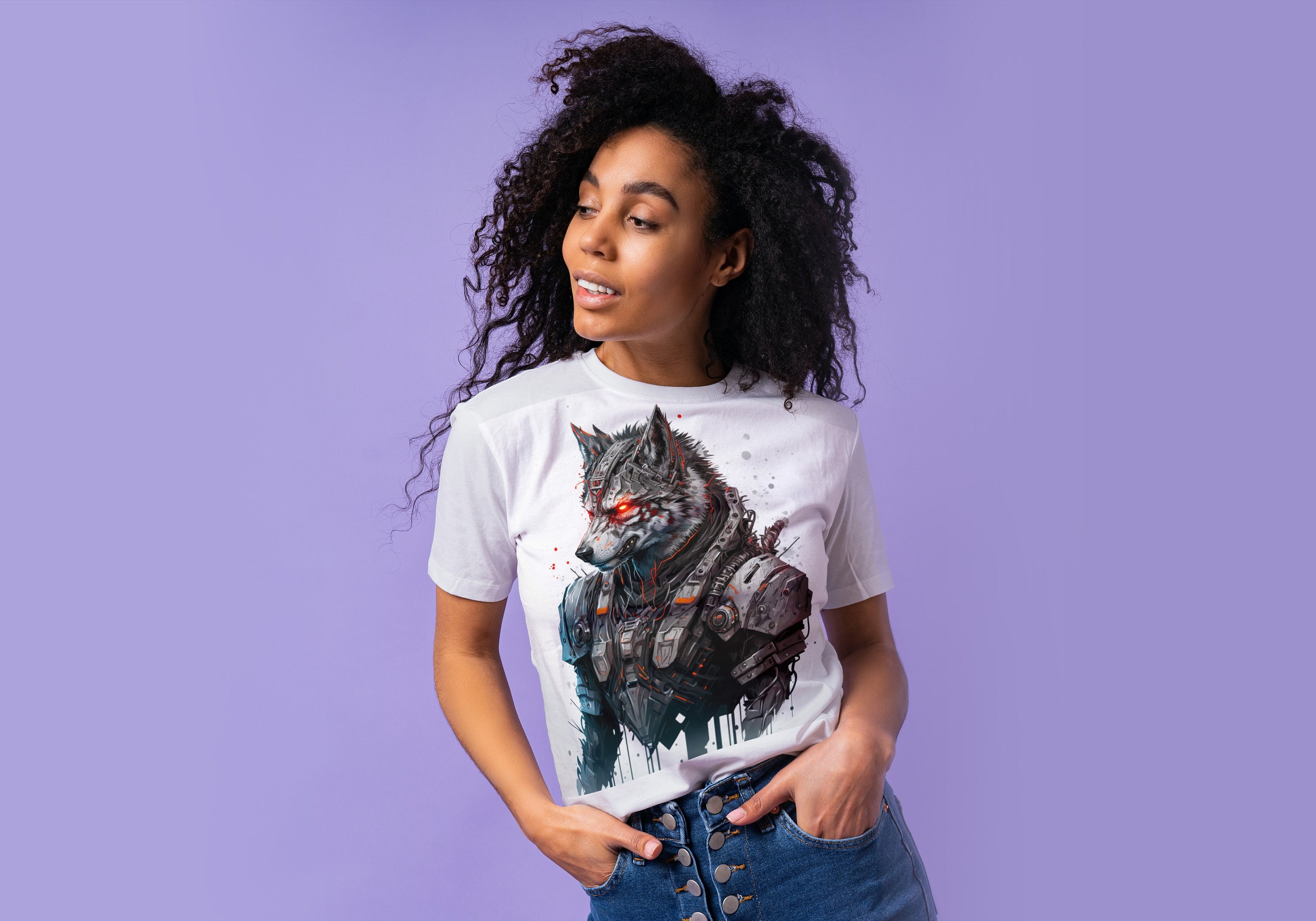 Fantasy Wolf Warrior | Cyber Warrior | Fantasy | Digital Download ...