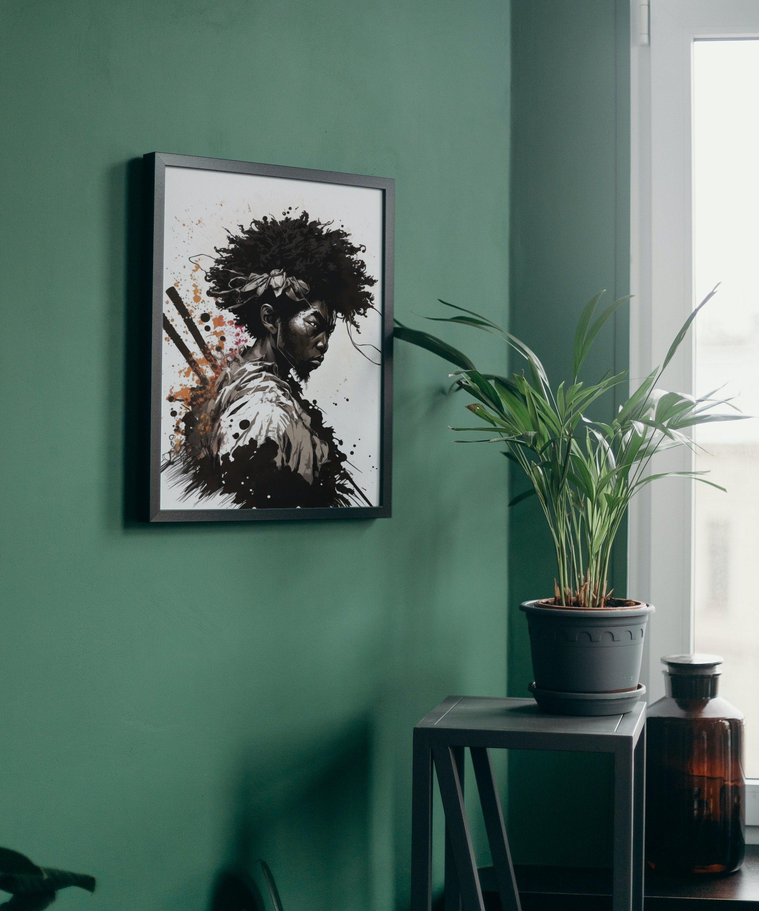 Afro Samurai | Black Art | Digital Download | Home Decor | African ...