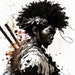 Afro Samurai | Black Art | Digital Download | Home Decor | African ...