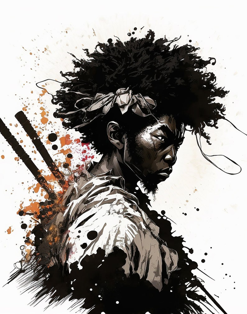 Afro Samurai | Black Art | Digital Download | Home Decor | African ...