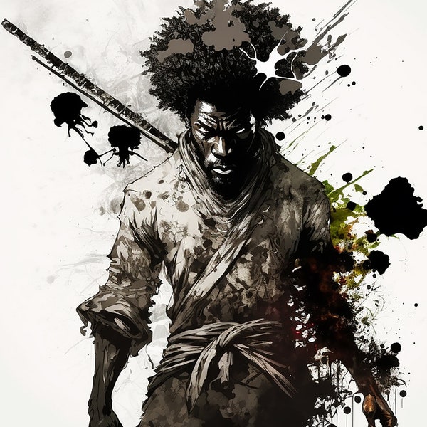 Afro Samurai Wall Decor - Etsy