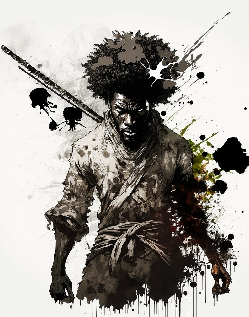 Afro Samurai | Black Art | Black Samurai | Samurai Artwork | Afro Anime ...